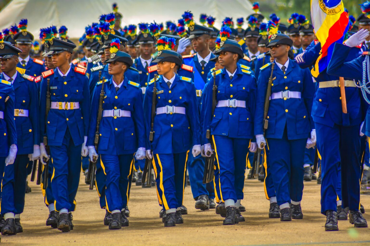Nigerian Air Force Inducts First Female Graduates from Girls’ Military ...